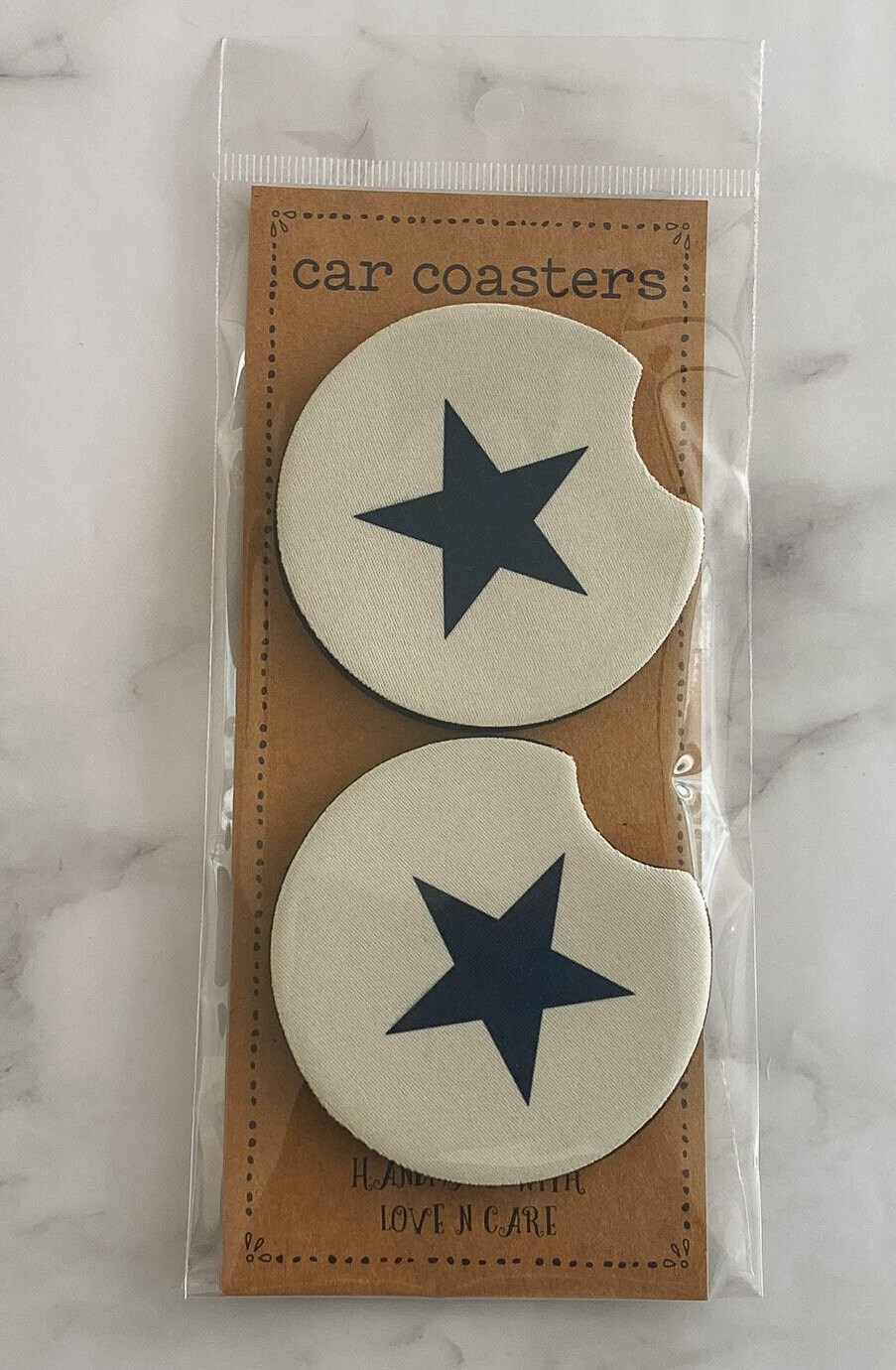 Cute Star Theme Car Coasters, Set of 2, Cute Aesthetic Car Coasters ...
