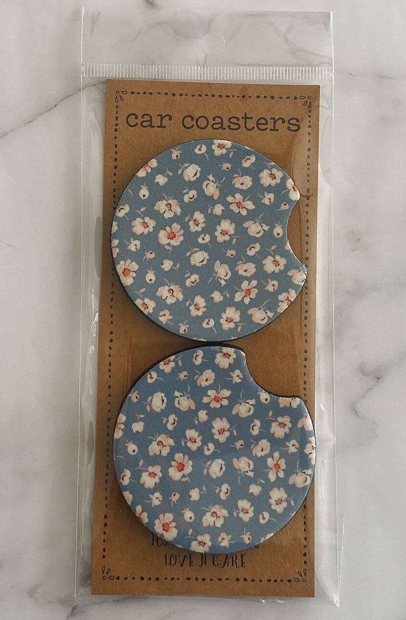 Cute Star Theme Car Coasters, Set of 2, Cute Aesthetic Car Coasters ...