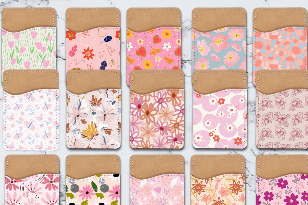 Cute Designs for Phone Wallet, Phone Card Holder, Phone Stick on Wallet ...