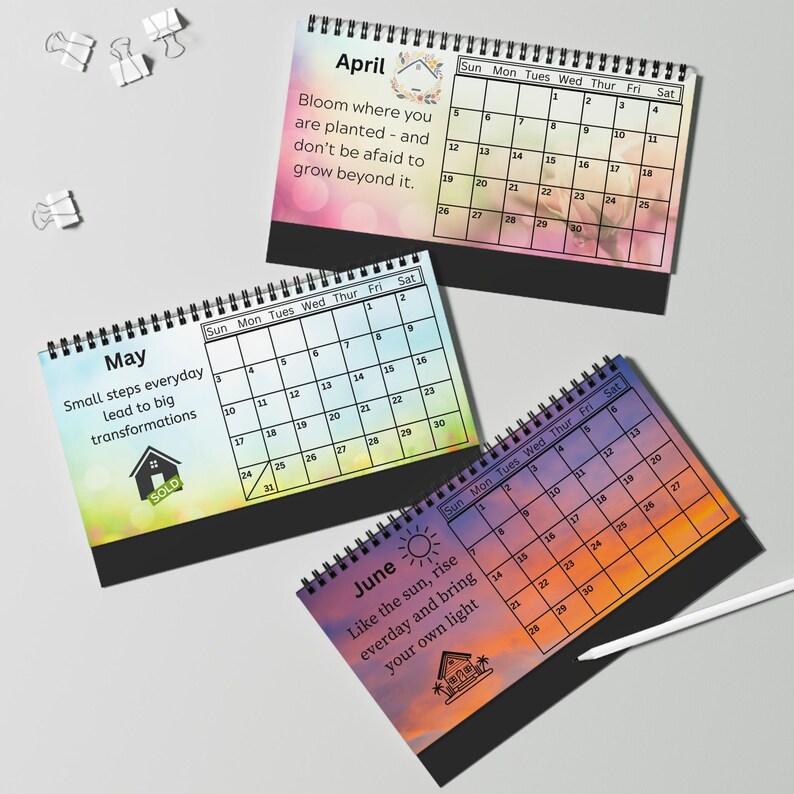 2026 Desktop Motivational Calendar for Real Estate Professionals ...