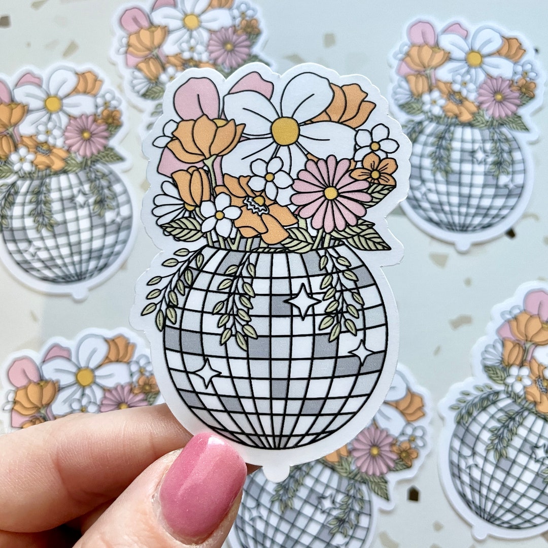 Disco Plant Sticker, Disco Sticker, Retro, Plant Sticker, Plant Mom ...