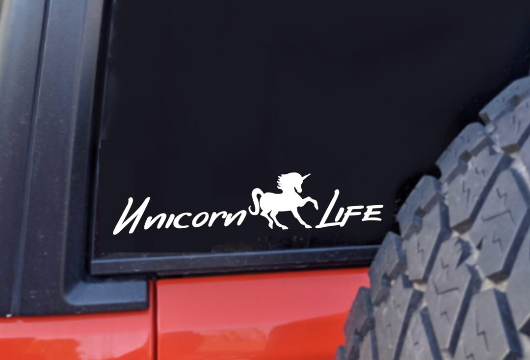Unicorn Life Decal - Etsy