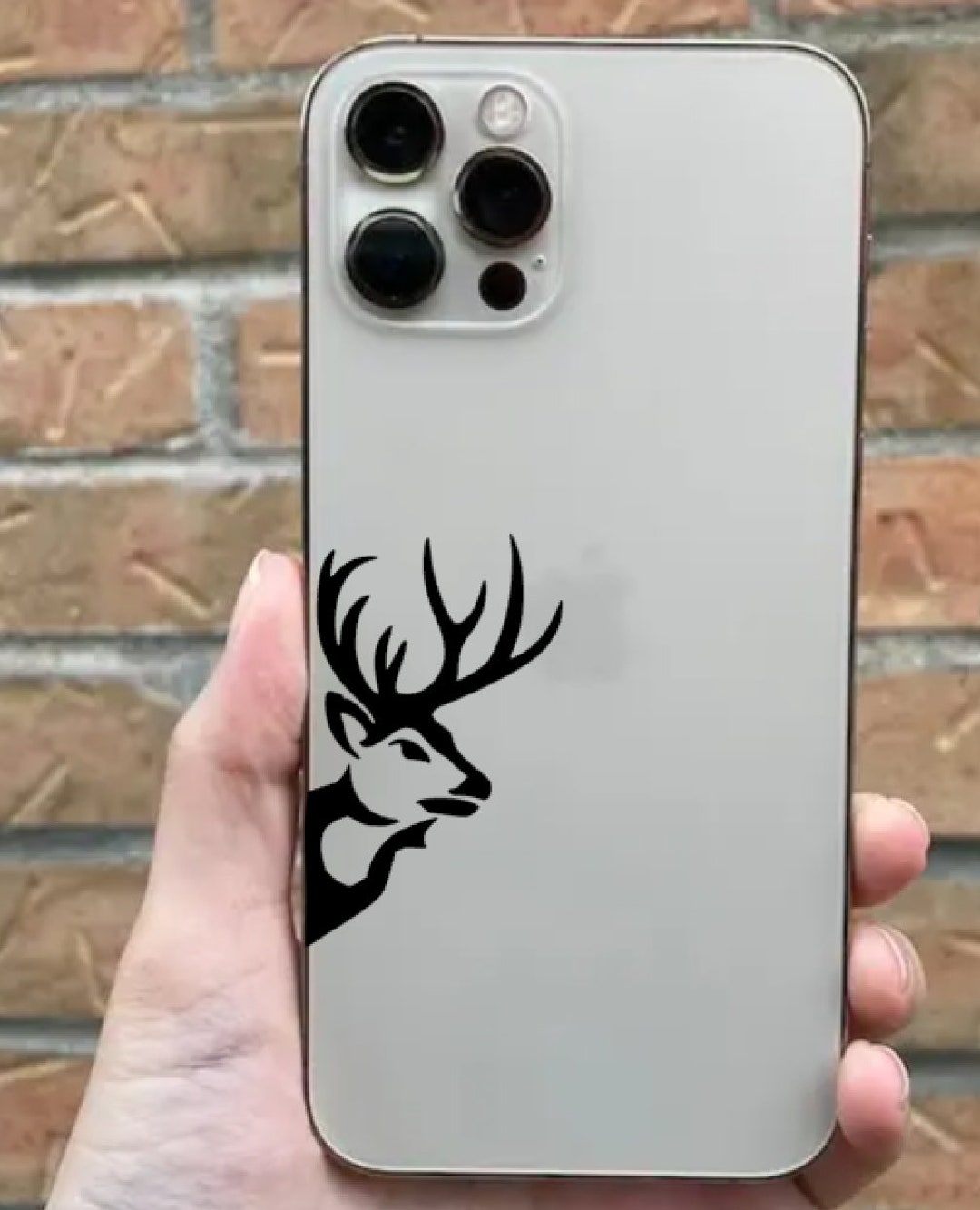 Peeking Deer Decal for Phone, Mirror, Ect - Etsy