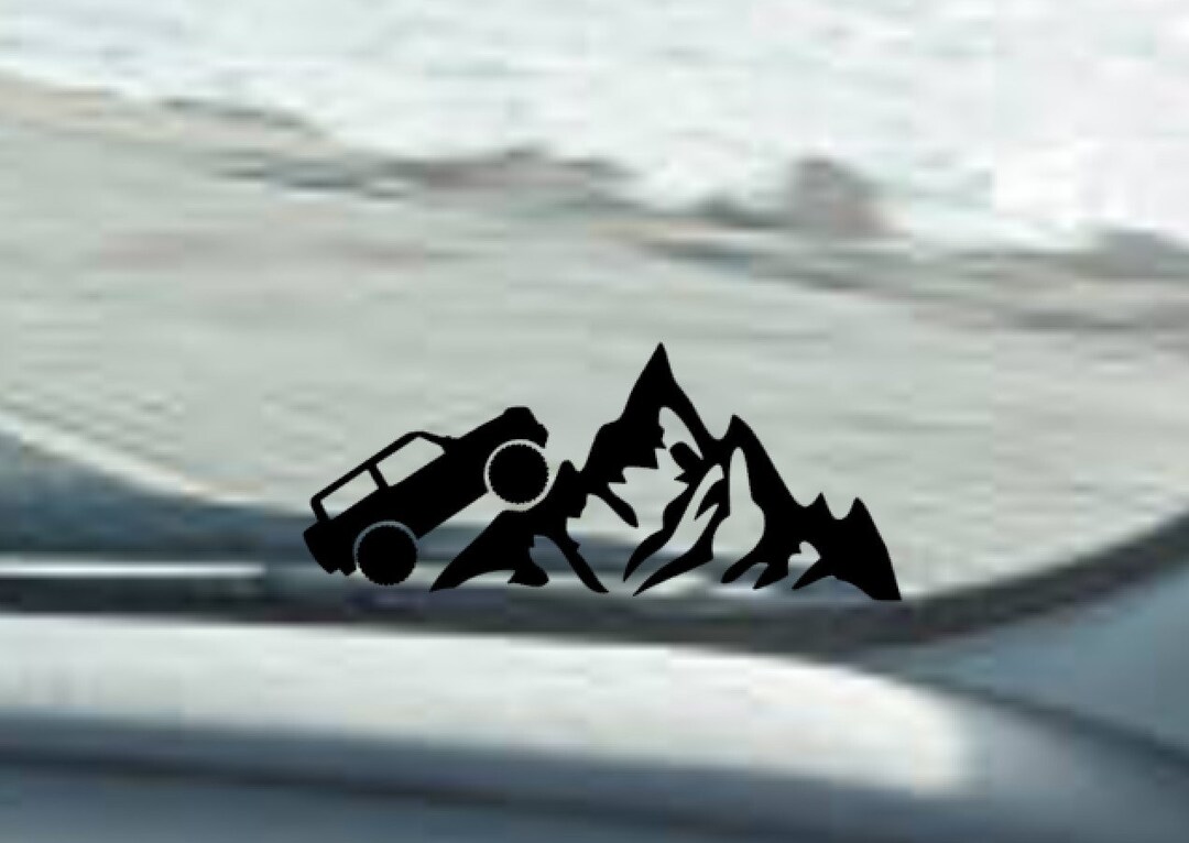 Bigfoot (sasquatch) With 2 Door Vehicle Decal - Windshield Easter Egg ...