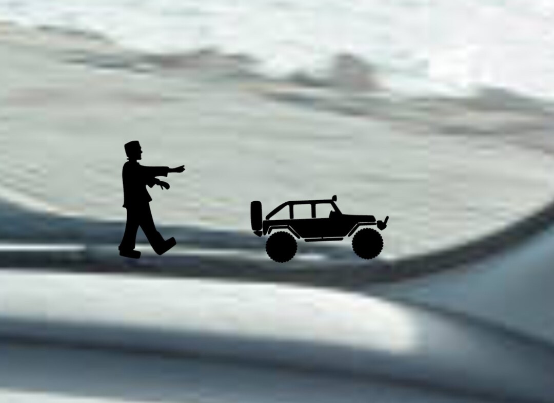 Frankenstein With SUV Windshield Easter Egg Decal for Jeep - Etsy
