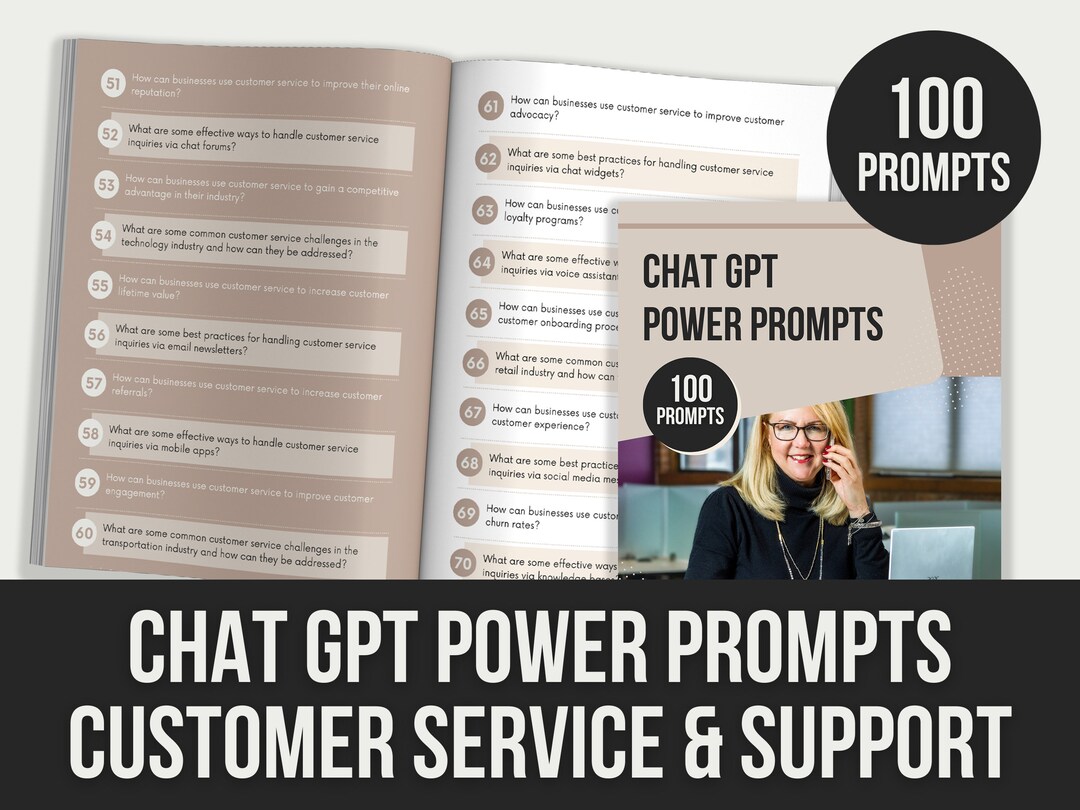 Chat GPT Power Prompts Customer Service and Support - Etsy