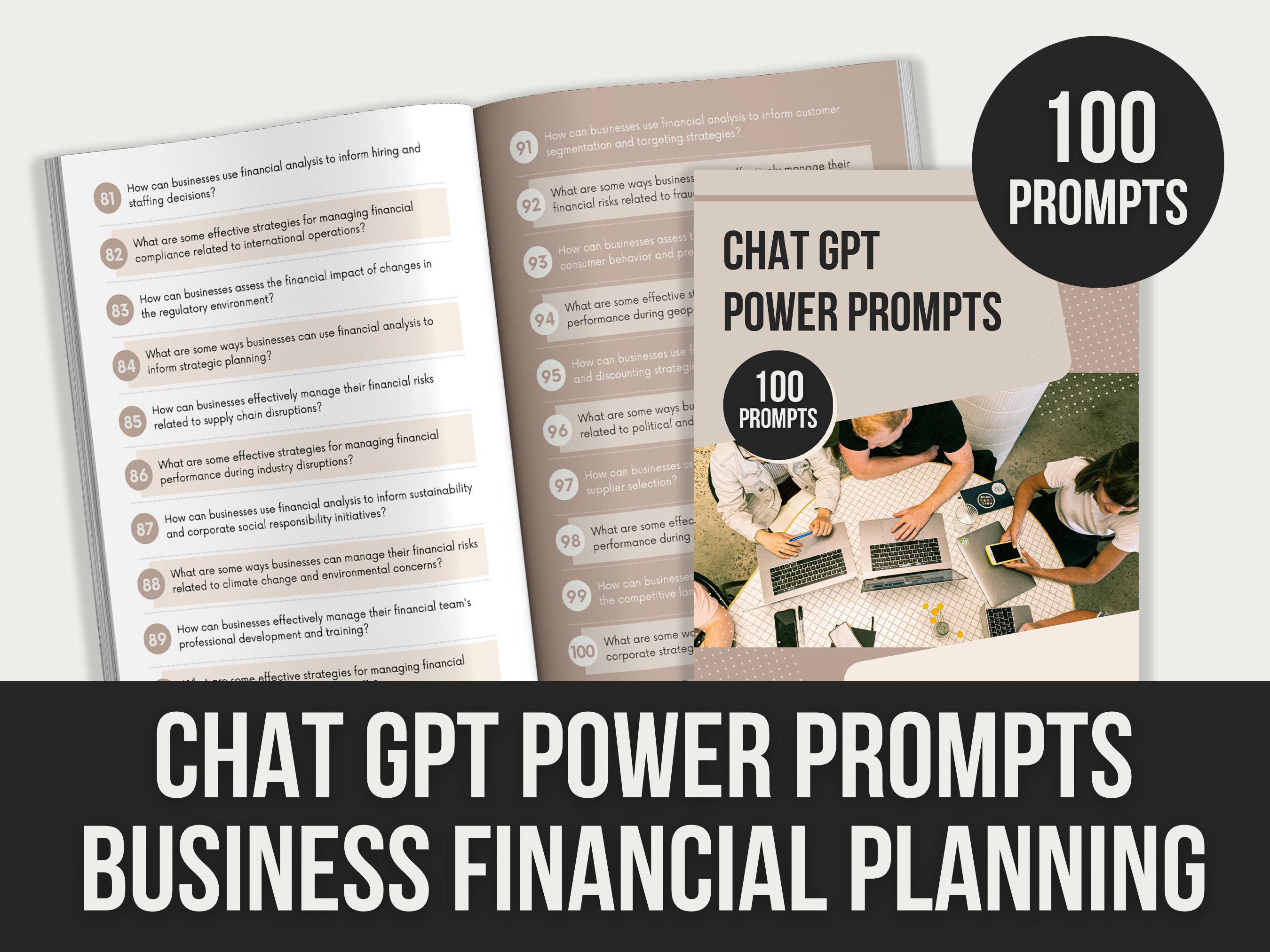 Chat GPT Power Prompts | Business Financial Planning - Etsy