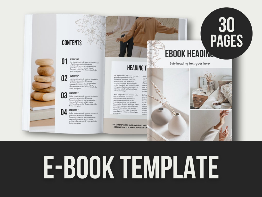 E-book Template - Etsy