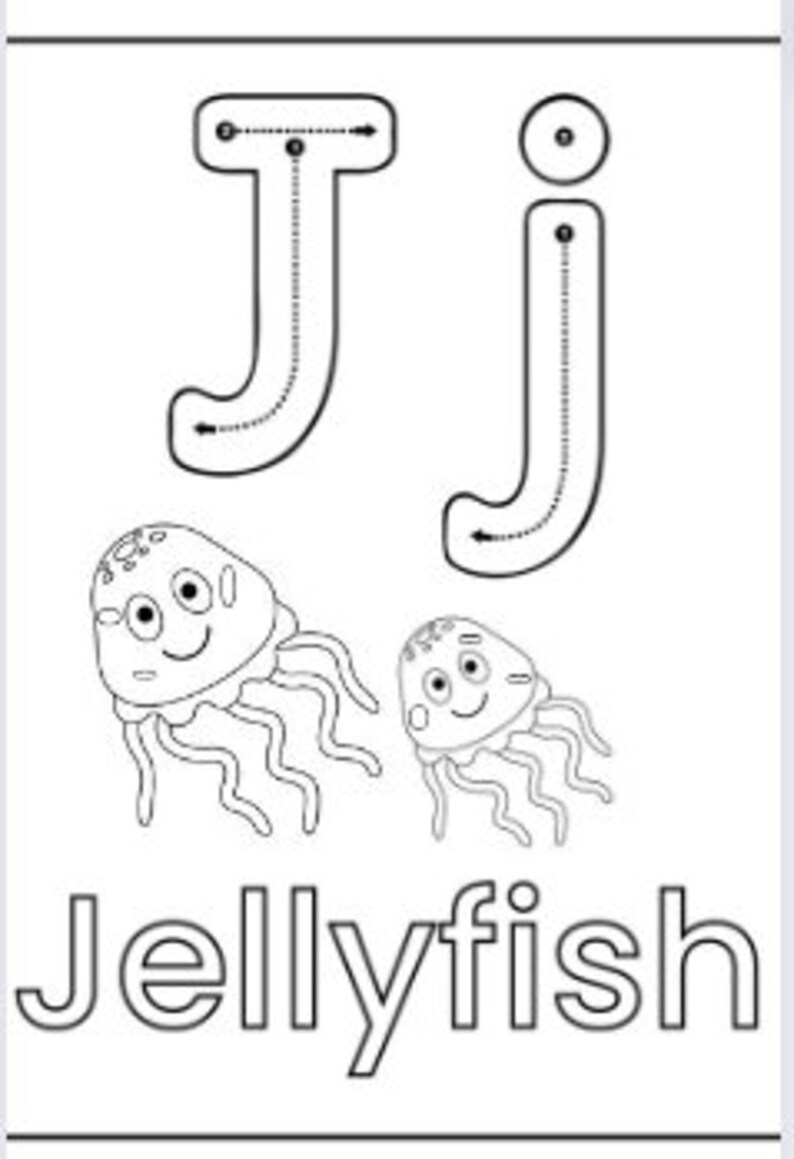 ABC Coloring Book - Etsy