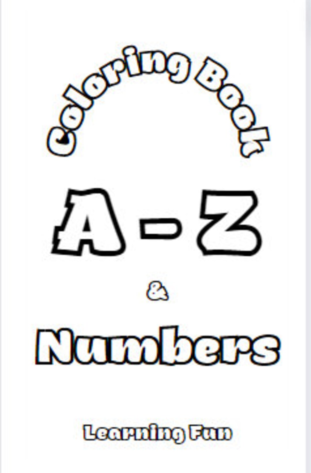 ABC Coloring Book - Etsy