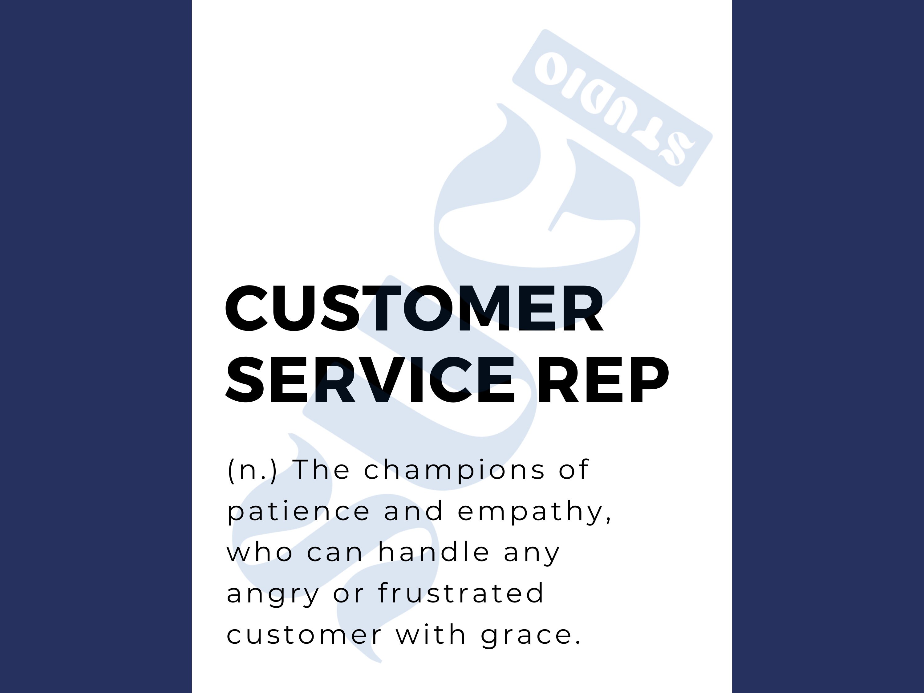 Customer Service Rep Definition Art Print | Career Wall Decor | Funny ...