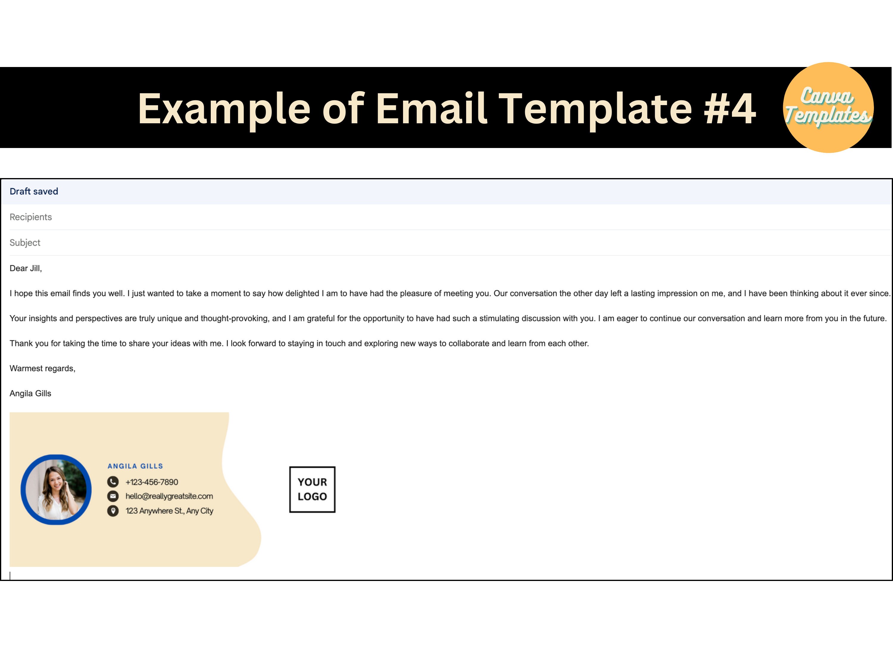 6 Email Signature Template Bundle Canva Template - Etsy Canada