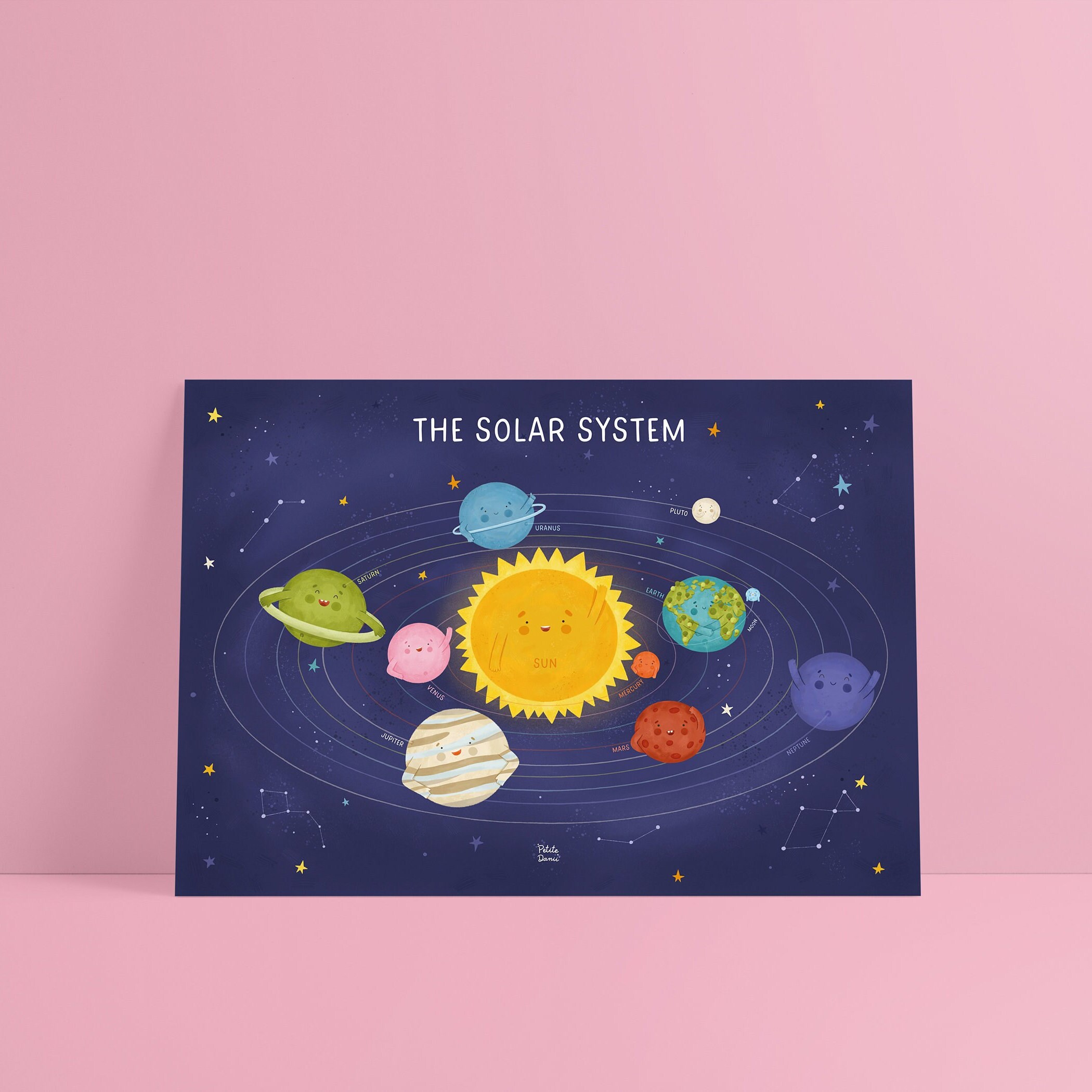 PRINTABLE Solar System Poster Kids Room Nursery Digital Download - Etsy