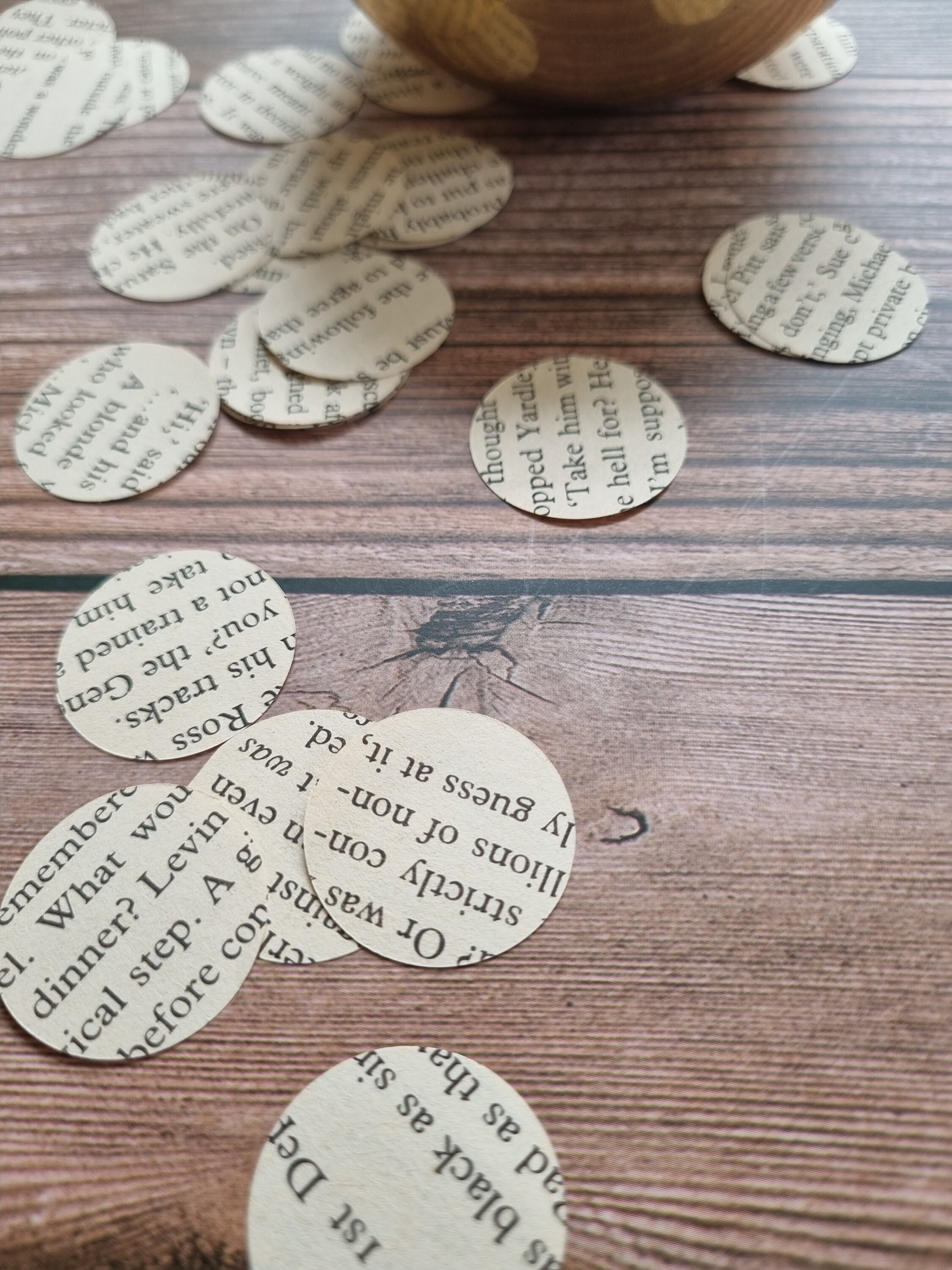Book Page Confetti From Old Books | Pack of 1000 | 3 Sizes Available ...