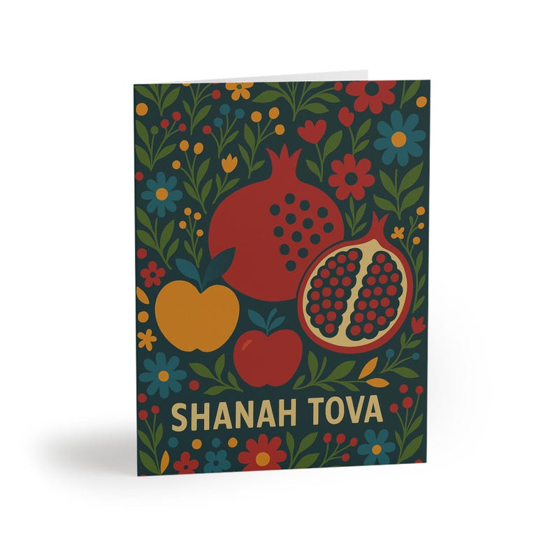 Rosh Hashanah Greeting Cards Set: Handcrafted Jewish New Year Wishes - Etsy