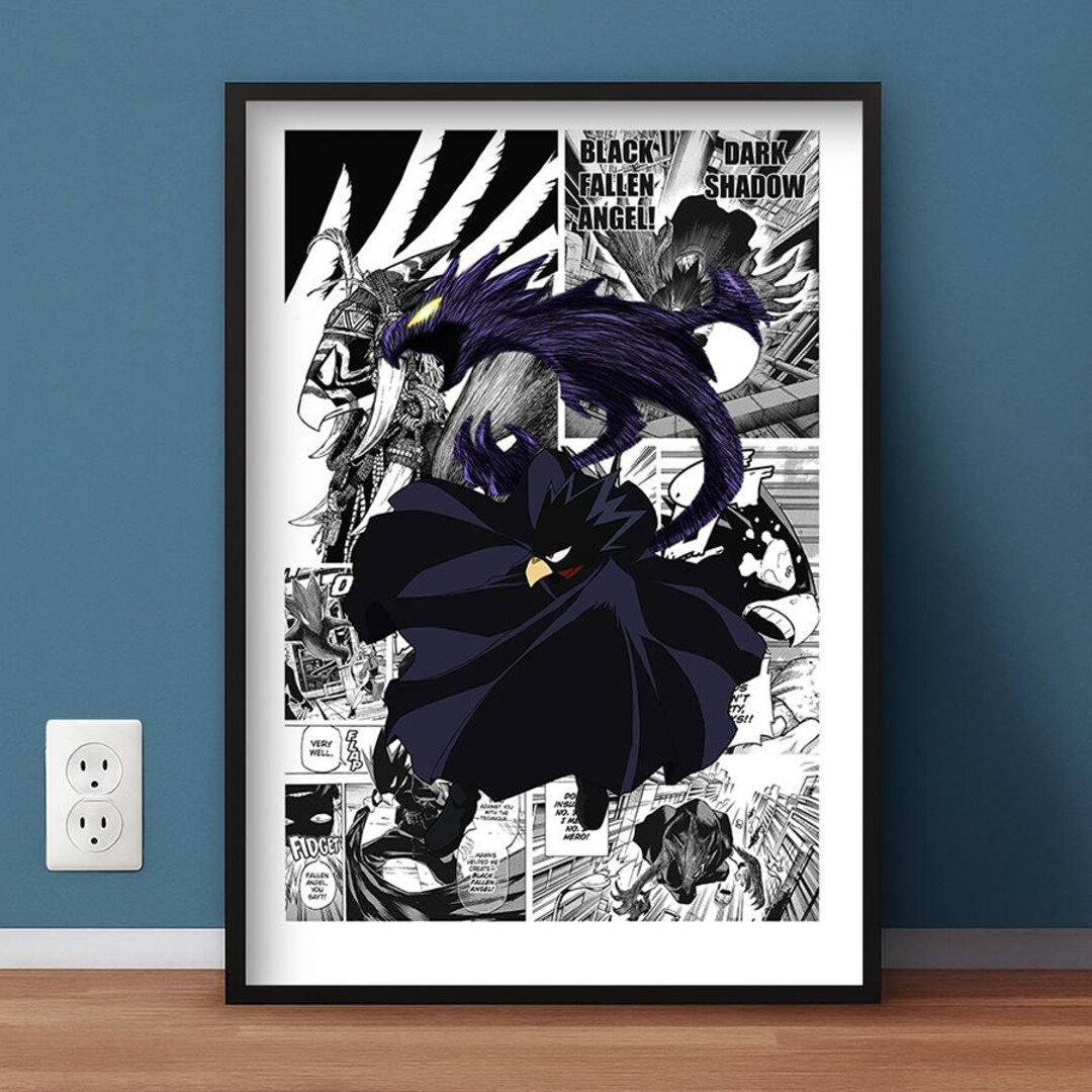 My Hero Academia Fumikage Tokoyami Anime Manga Poster Art Print ...