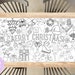 LARGE Christmas Activity Coloring Table Cloth | Giant Coloring Sheet ...