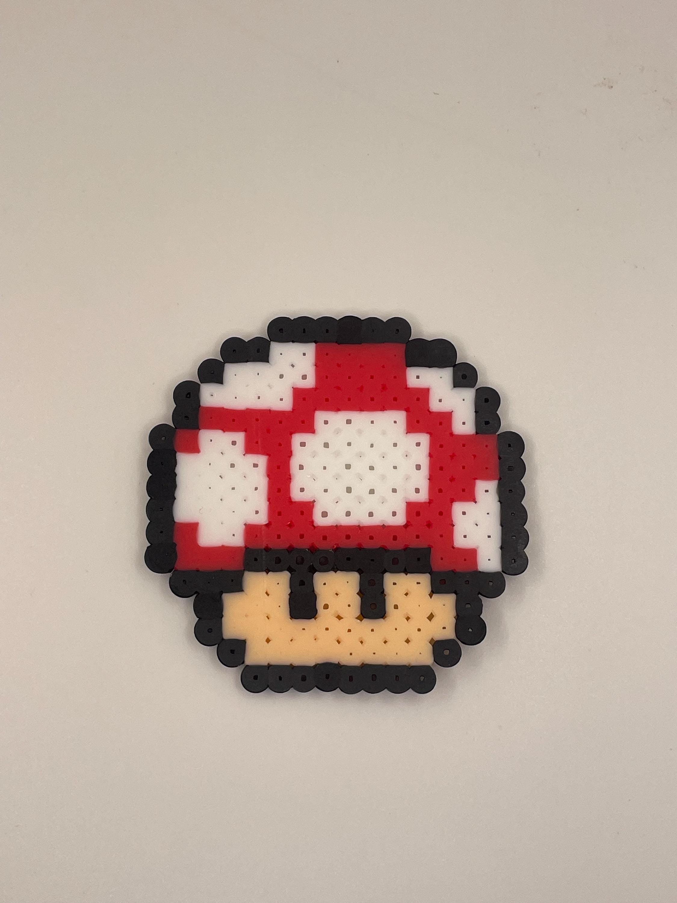 Mario Mushroom Perler Bead - Etsy
