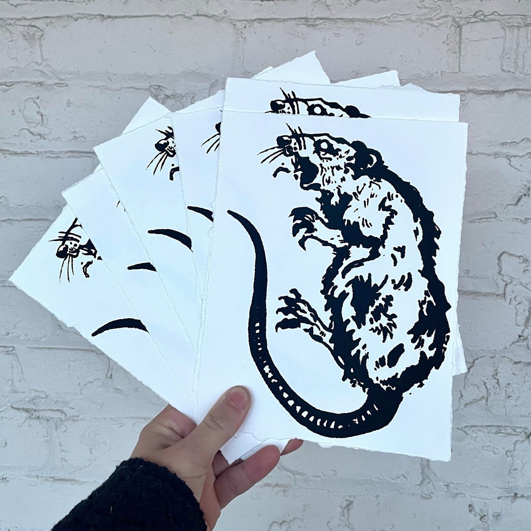 Rat Print - Etsy