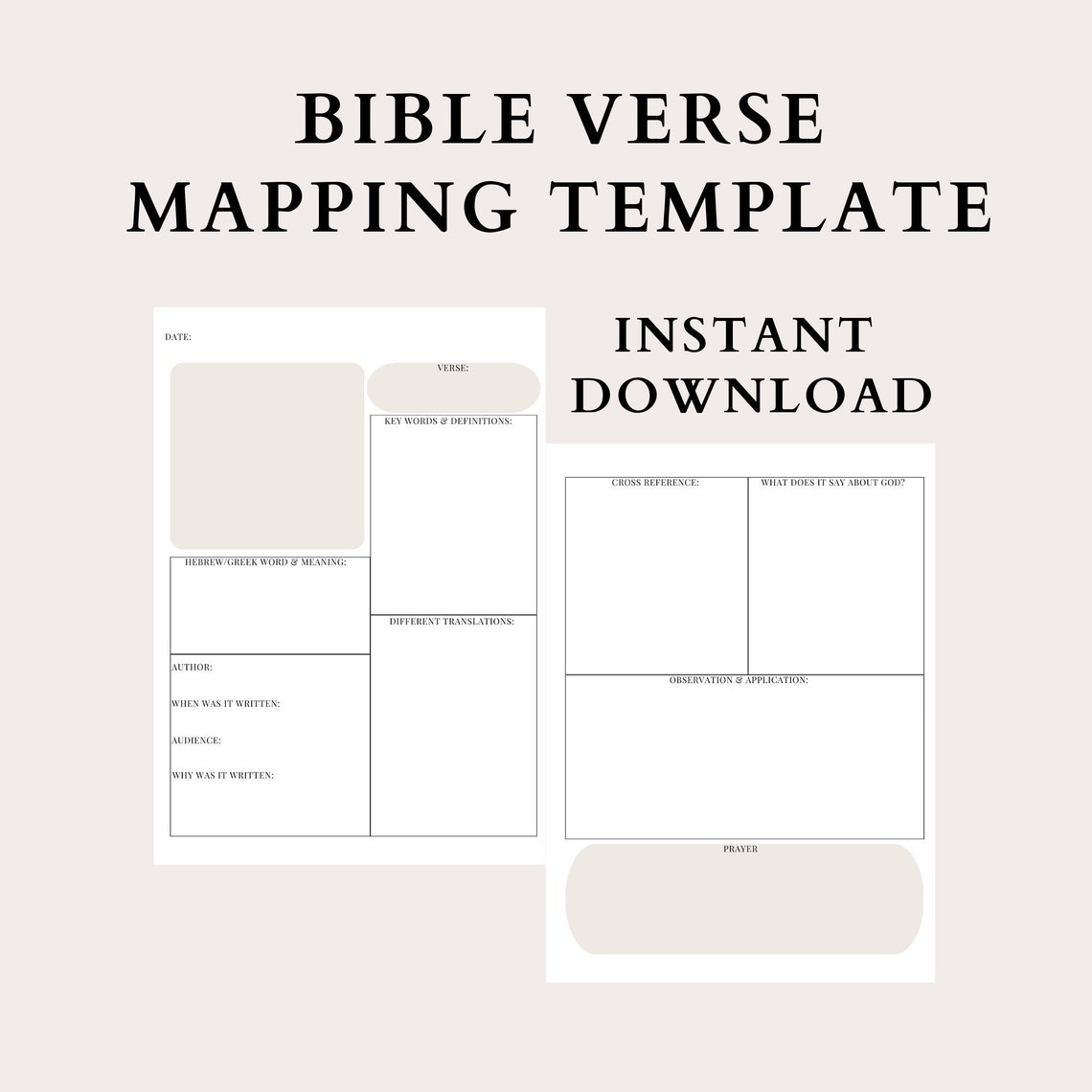 Verse Mapping Instant Download | Digital Verse Mapping| Bible Study ...