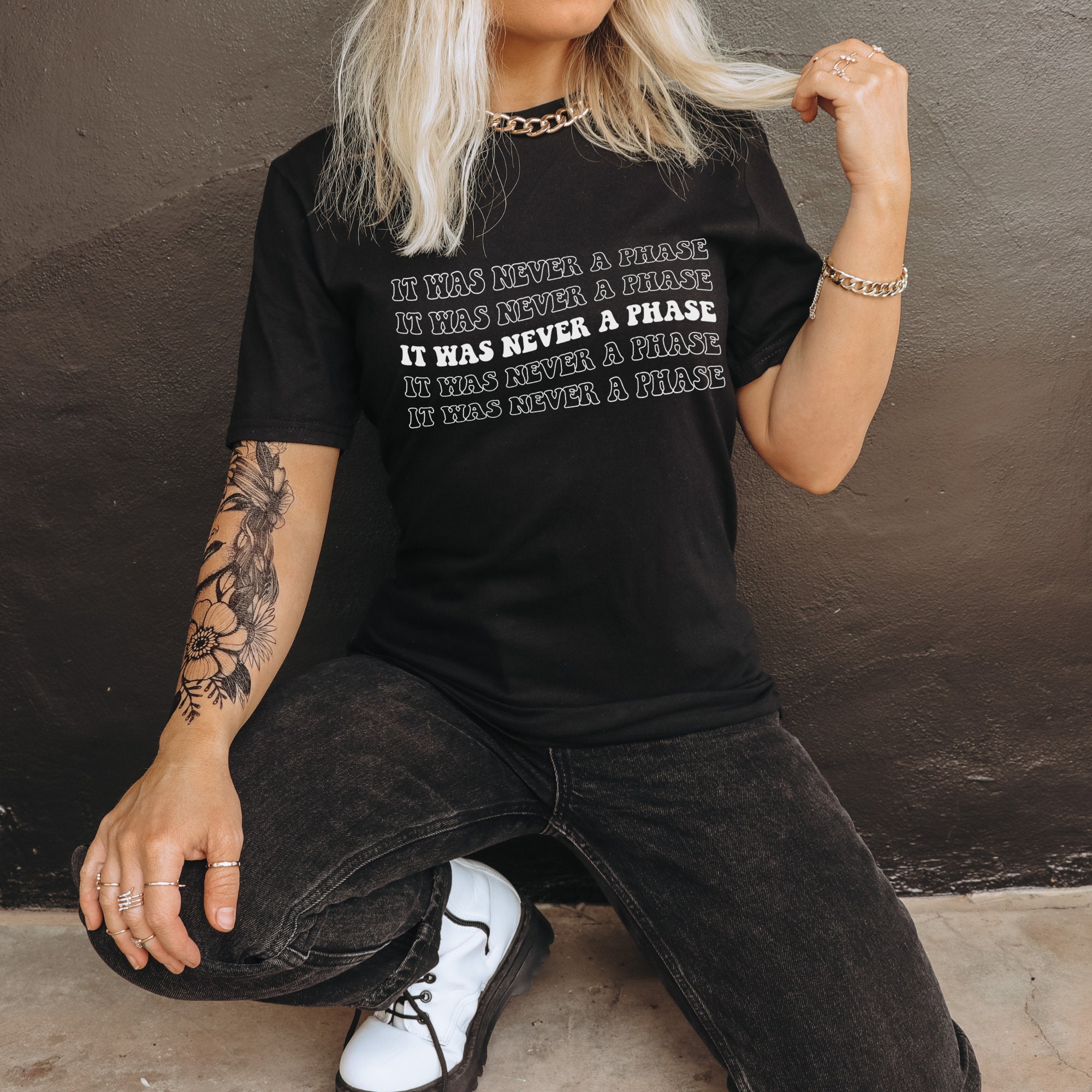 It Was Never a Phase Shirt It Wasn't a Phase Shirt Elder Emo Shirt Emo ...