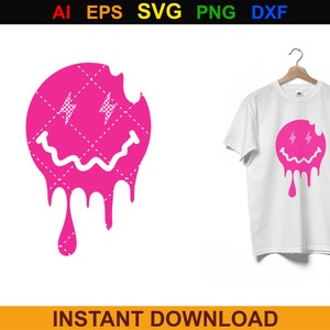 63 Smiley Face Svg Bundle, Smiley Svg, Drippy Smiley Svg, Melting ...