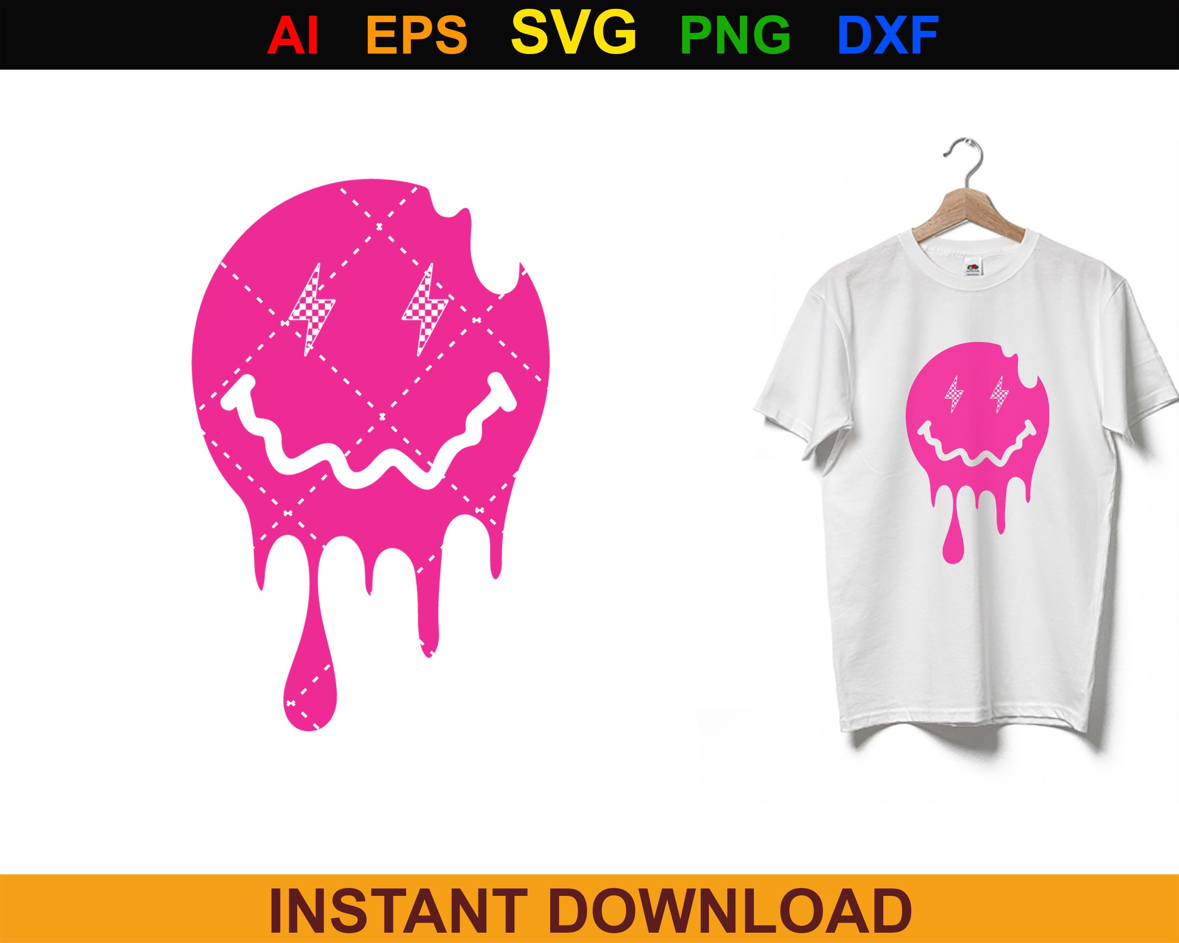 63 Smiley Face Svg Bundle, Smiley Svg, Drippy Smiley Svg, Melting ...