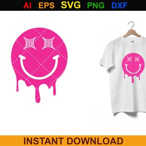 63 Smiley Face Svg Bundle, Smiley Svg, Drippy Smiley Svg, Melting ...