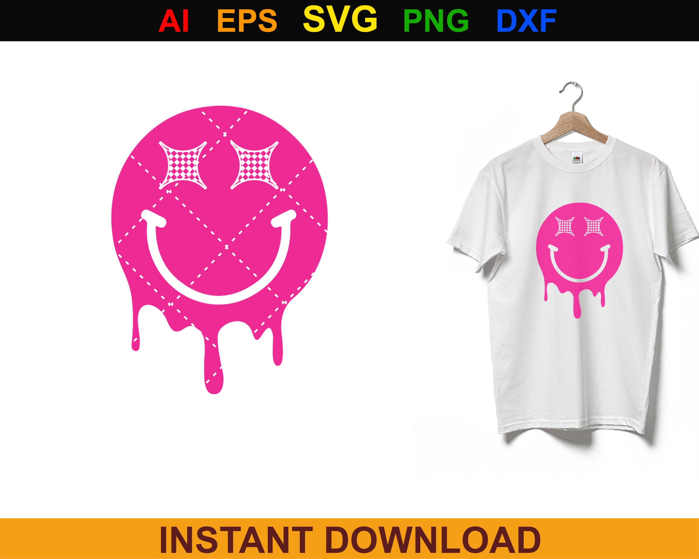 63 Smiley Face Svg Bundle, Smiley Svg, Drippy Smiley Svg, Melting ...