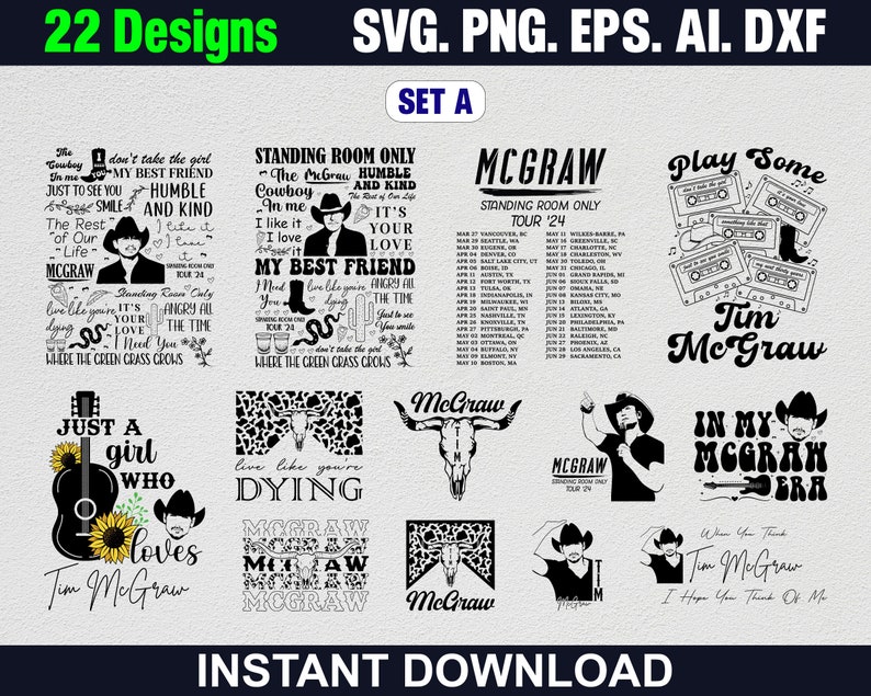 22 T**** M**** Bundle Svg, T**** M**** 2024 Tour Standing Room Svg, M ...