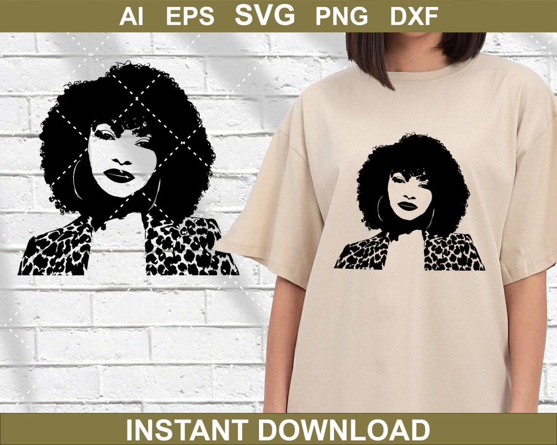 Afro Woman SVG, Afro Girl Svg, Afro Queen Svg, Afro Lady Svg, Curly ...