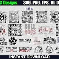 Bulldog Volleyball Svg, Bulldogs Svg, Volleyball Svg, Bear Mascot Svg ...