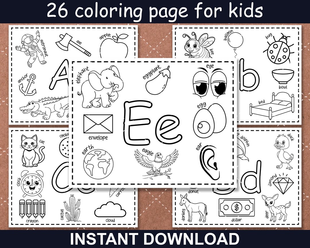 26 Alphabet Coloring Pages Pdf, Preschool Coloring Pages, Preschool ...