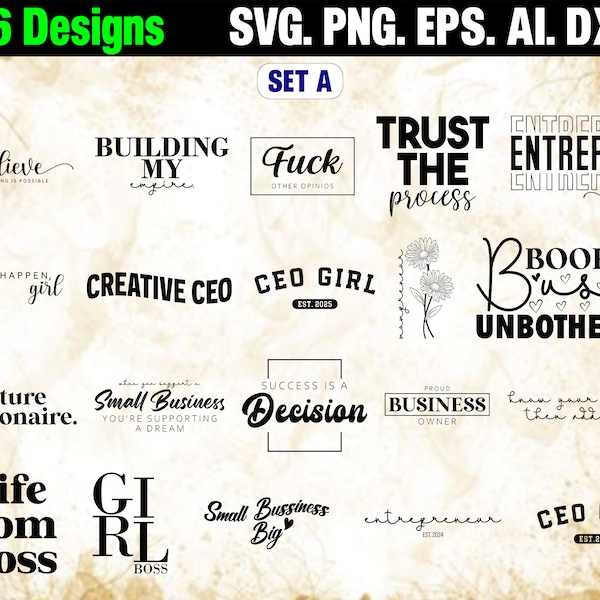 Entrepreneur Svg - Etsy