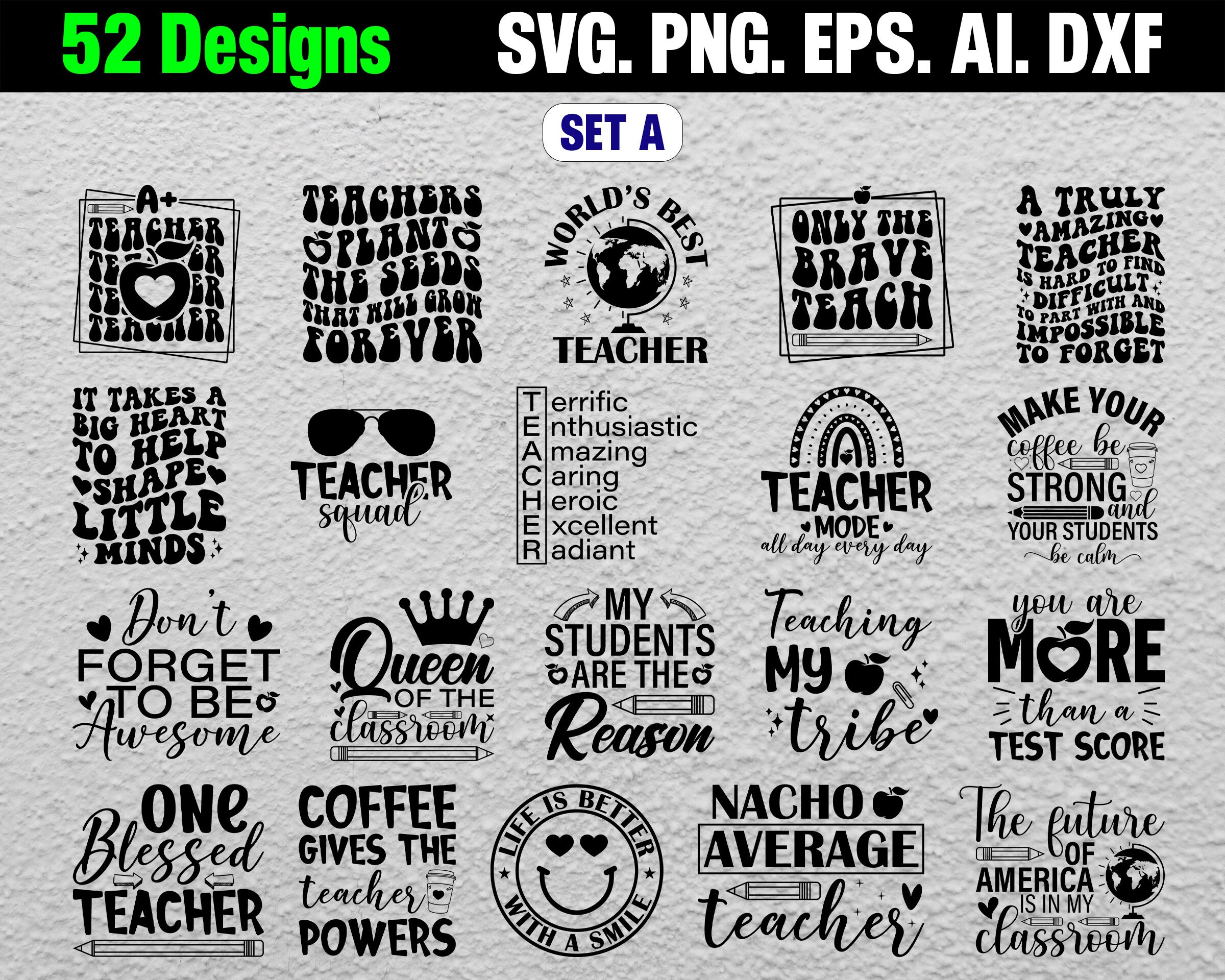 Teacher Svg Bundle, Teacher Quote Svg, Teacher Svg, School Svg, Teacher ...