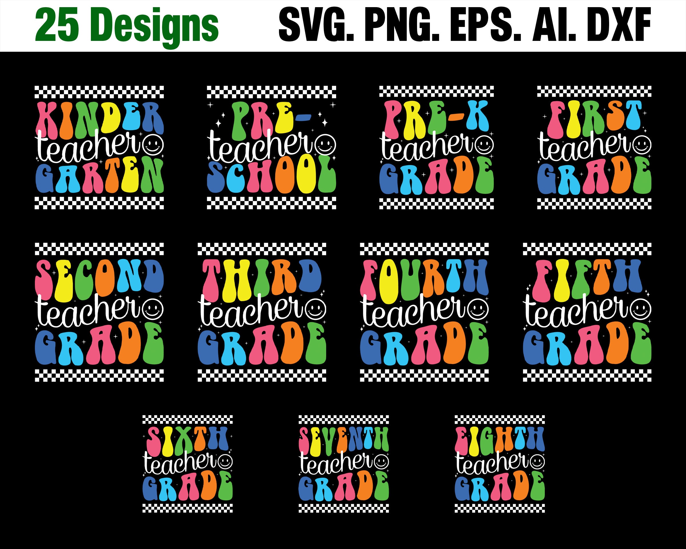 Back to School Bundle Svg, Kindergarten Svg, I'm Ready for Kindergarten ...