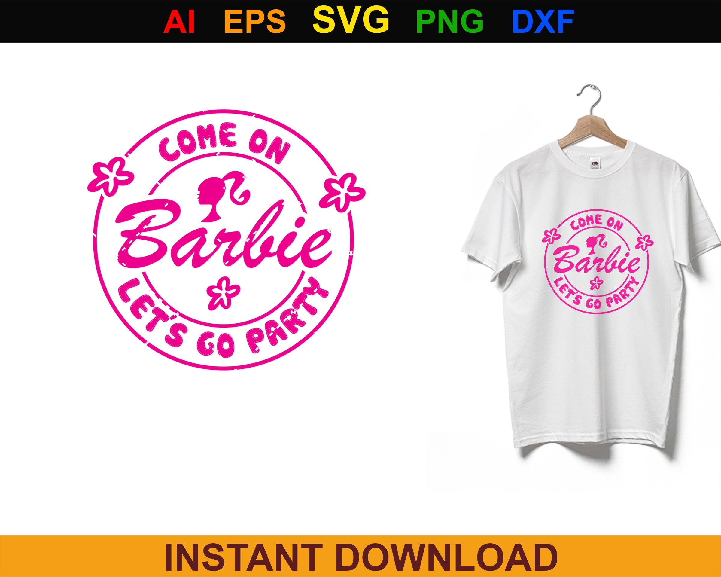 40 Barb Svg Bundle Svg Silueta De Princesa Muñeca Rosa Svg Chica