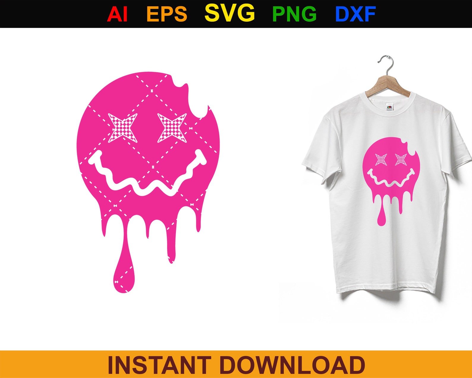 63 Smiley Face Svg Bundle, Smiley Svg, Drippy Smiley Svg, Melting ...