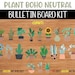 Plant Boho Neutral Bulletin Board Kit | Plant Bulletin Board | Plant ...