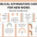 Biblical Affirmation Cards for New Moms: Boho Rainbow (digital Download ...