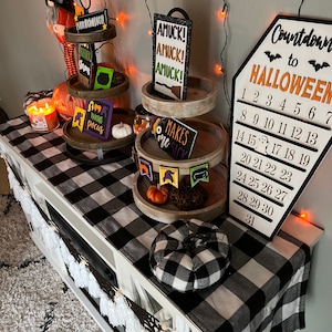 Countdown to Halloween Calendar With Ghost Date Marker - Etsy
