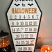 Countdown to Halloween Calendar With Ghost Date Marker - Etsy