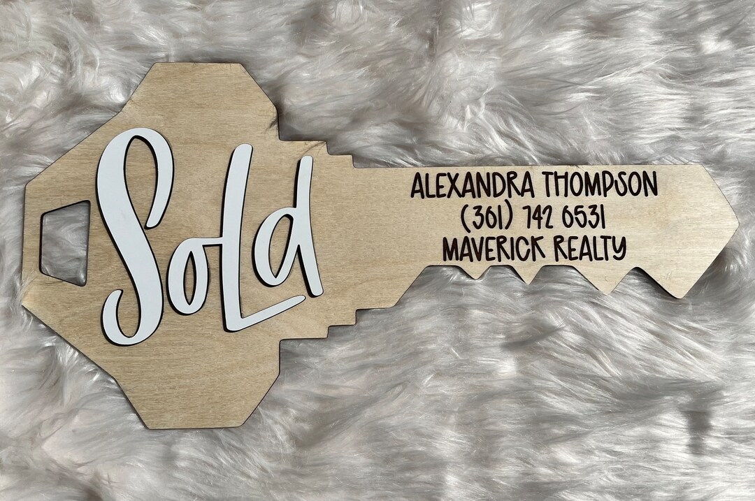 Personalized Realtor Sold Sign- Photo Prop Sign- Sold House Sign ...