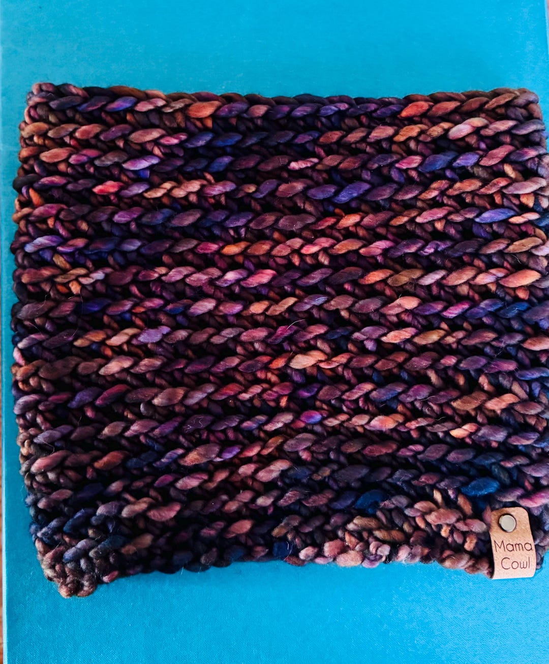 Premium Merino Wool Chunky Crochet Cowl Unisex Multicolor Soft Hand ...
