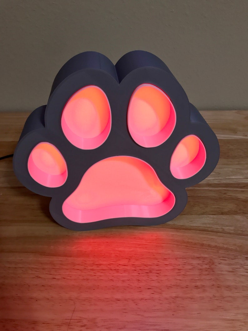 3D Printed Paw Light Downloadable Files - Etsy