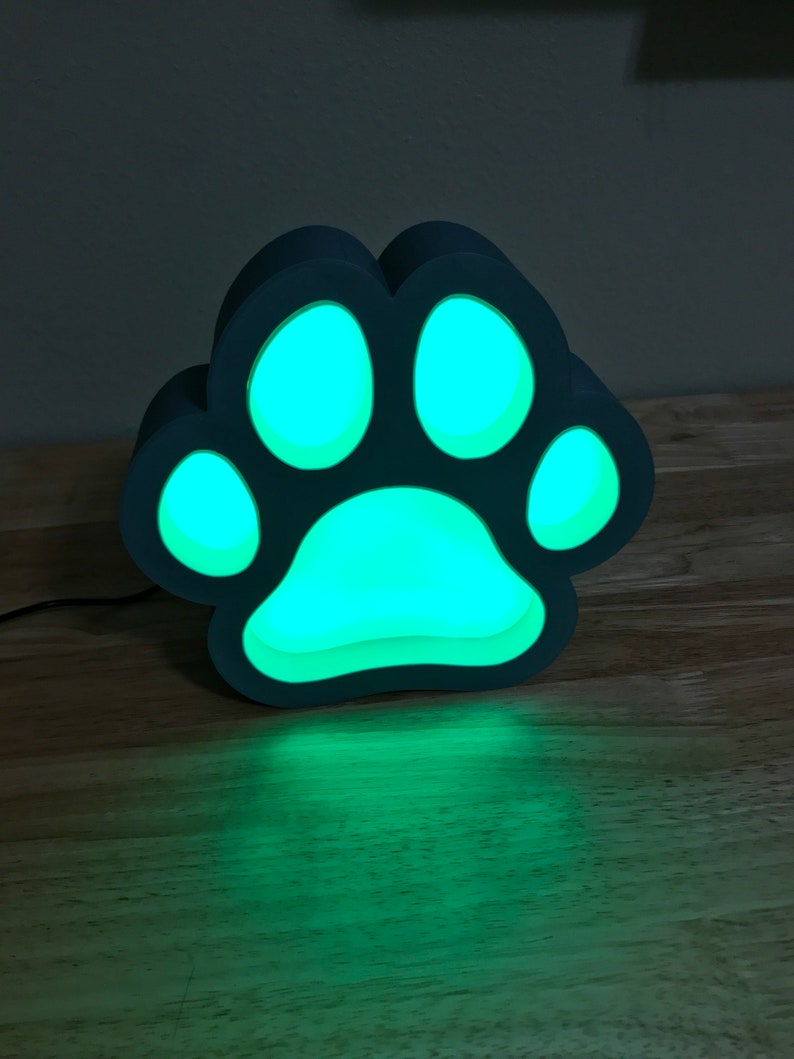 3D Printed Paw Light Downloadable Files - Etsy