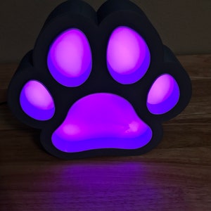 3D Printed Paw Light Downloadable Files - Etsy