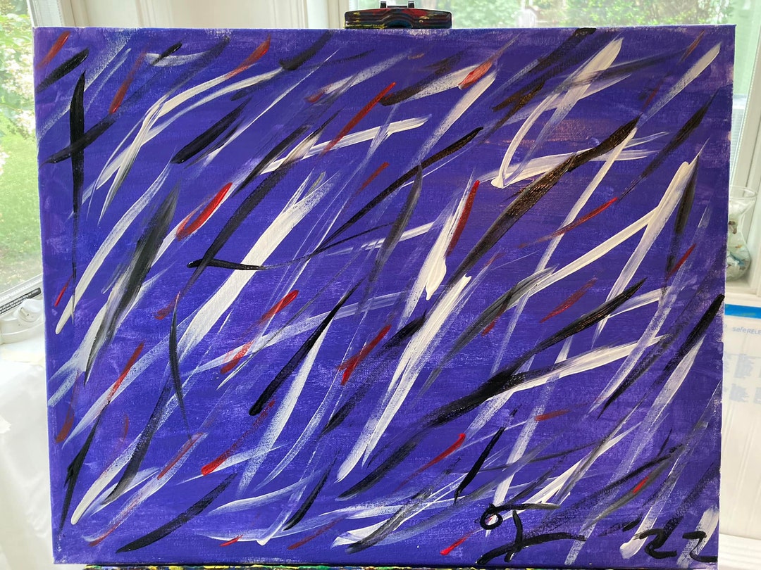Abstract Acrylic Painting -- "falling" - Etsy