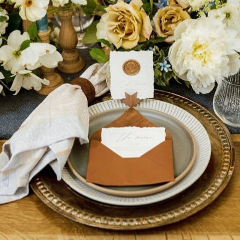 Leather Wedding Invitation - Etsy