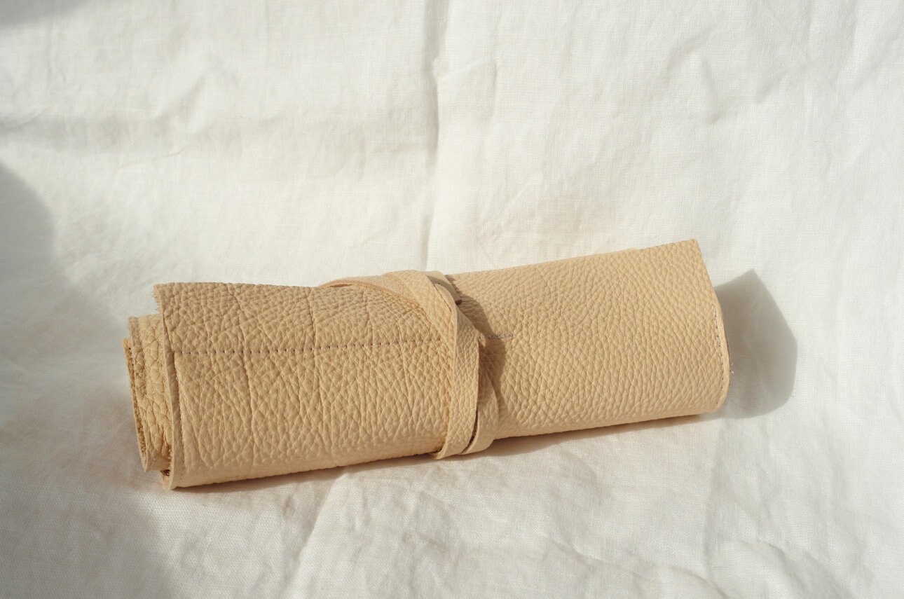 Leather Brush Roll up Case Leather Brush Holder Leather - Etsy